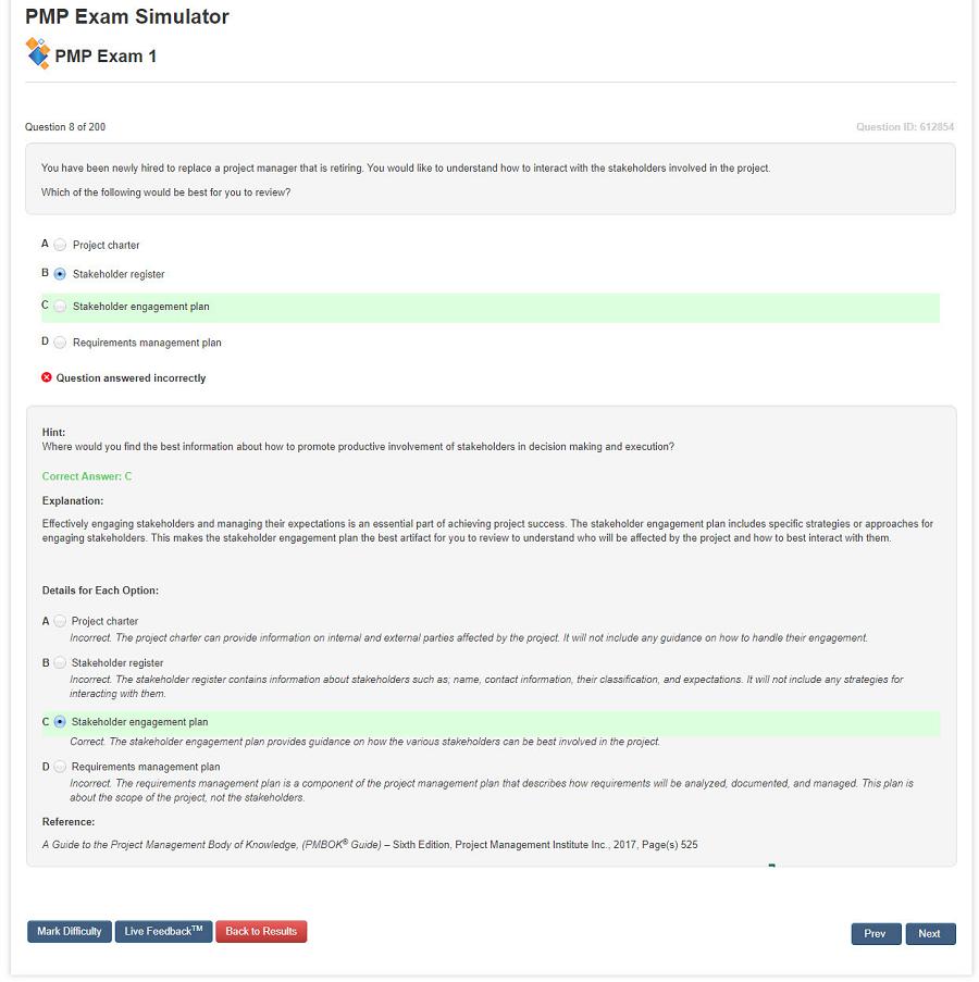 PM Exam Simulator: PMP Exam Prep Sample Questions with Mock Exam Software