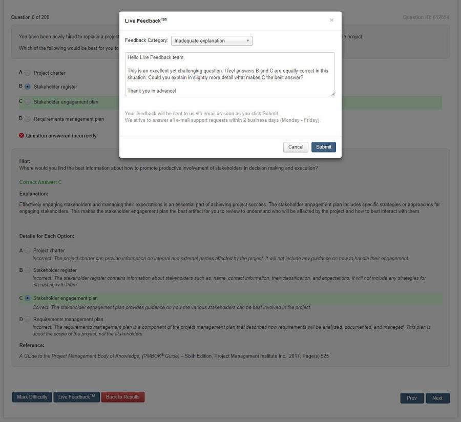 PM Exam Simulator: PMP Exam Prep Sample Questions with Mock Exam Software